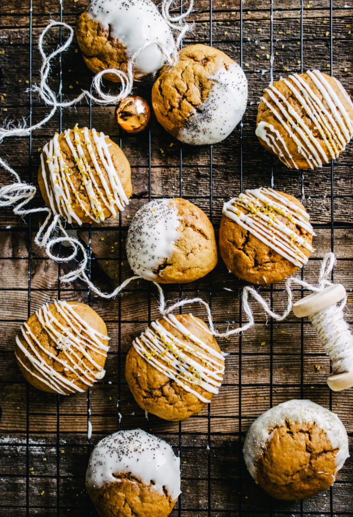 soft molasses cookies | the frozen biscuit thick and chewy with icing